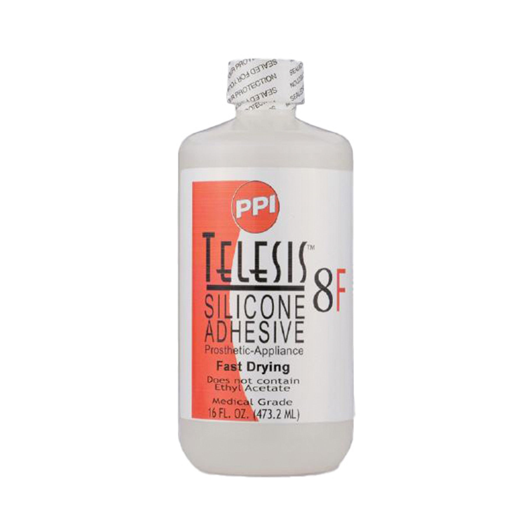 TELESIS 8F (FAST DRYING) SILICONE ADHESIVE 16oz – Guru Makeup Emporium