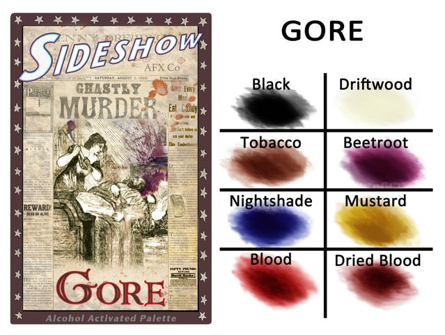 SIDESHOW 8 COLOUR PALETTE GORE – Guru Makeup Emporium